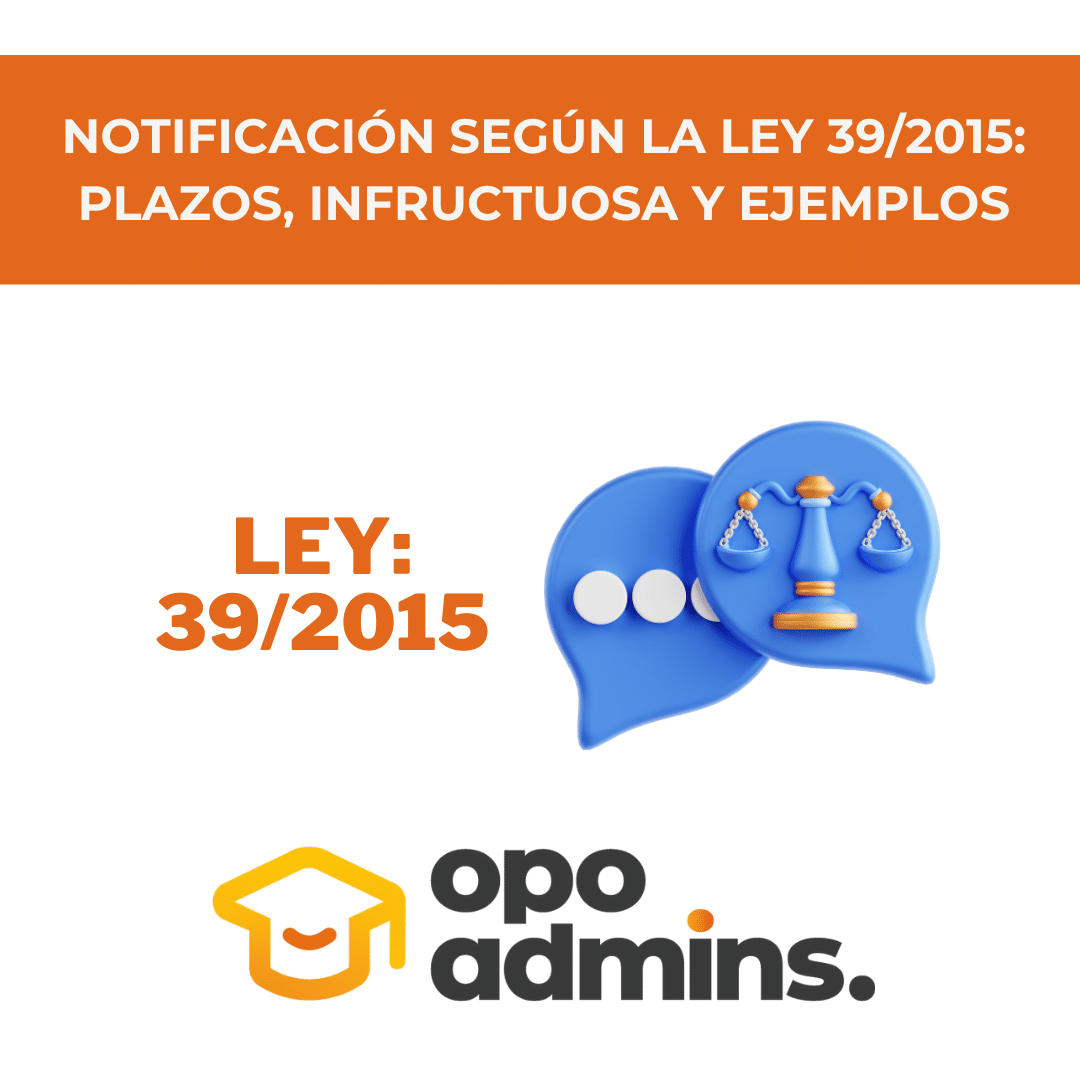 Notificación según la Ley 39/2015: Plazos, Infructuosa y Ejemplos ...
